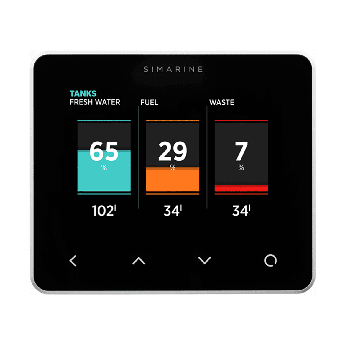 Simarine PICO Battery Monitor Display - Quality Marine Electronics