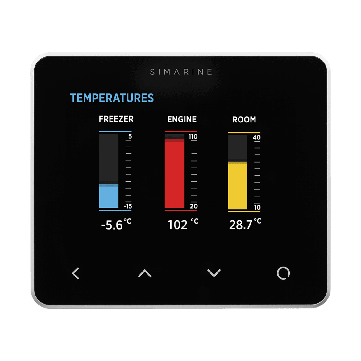 Simarine PICO Battery Monitor Display - Quality Marine Electronics