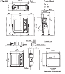 Furuno FCV 800 Color Lcd Sounder - Quality Marine Electronics